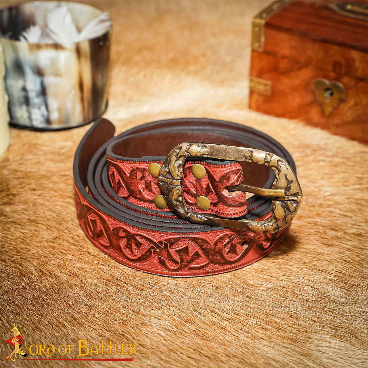 Handcrafted Fantasy Genuine Leather Belt