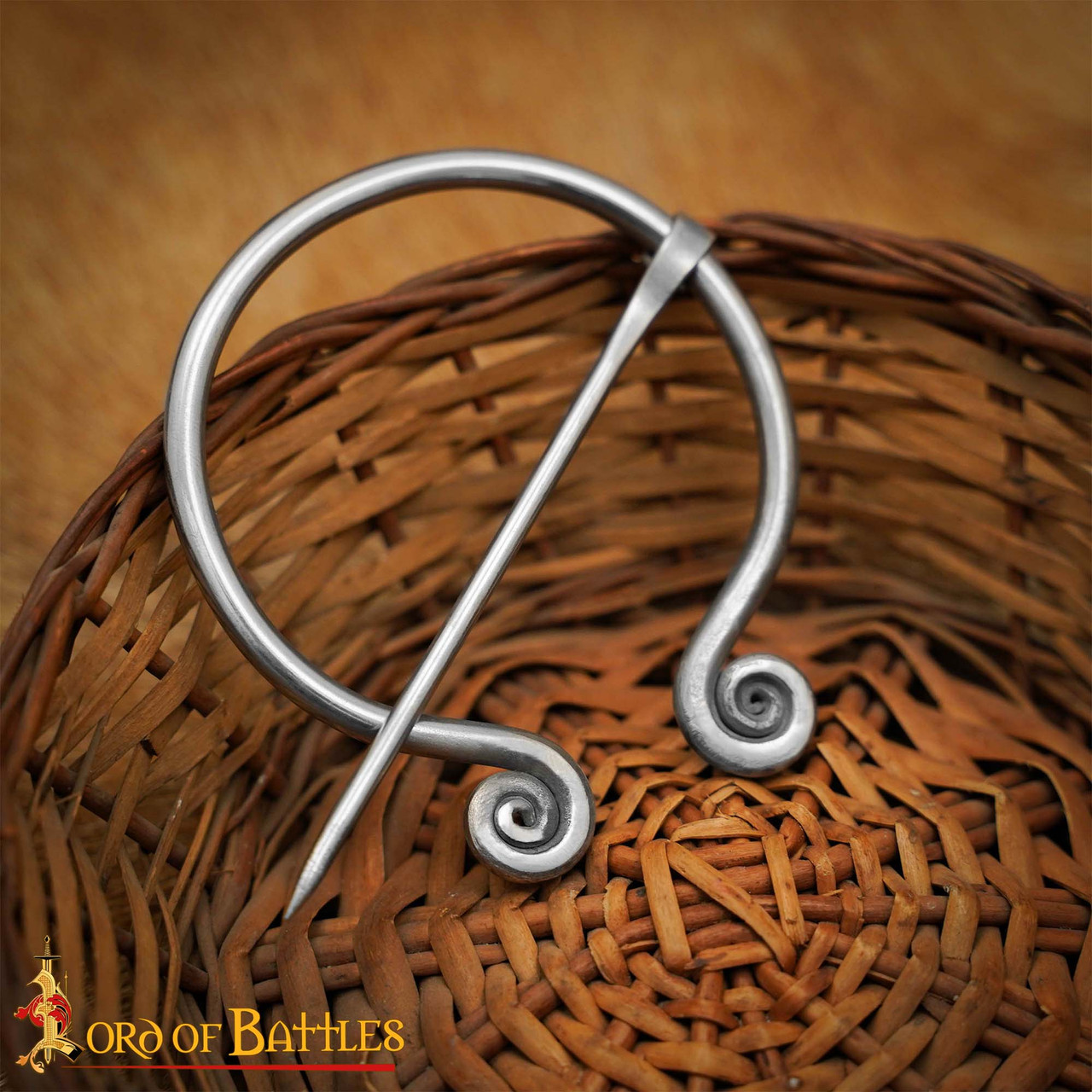 Medieval Stainless Steel Penannular Brooch Cloak Fibula