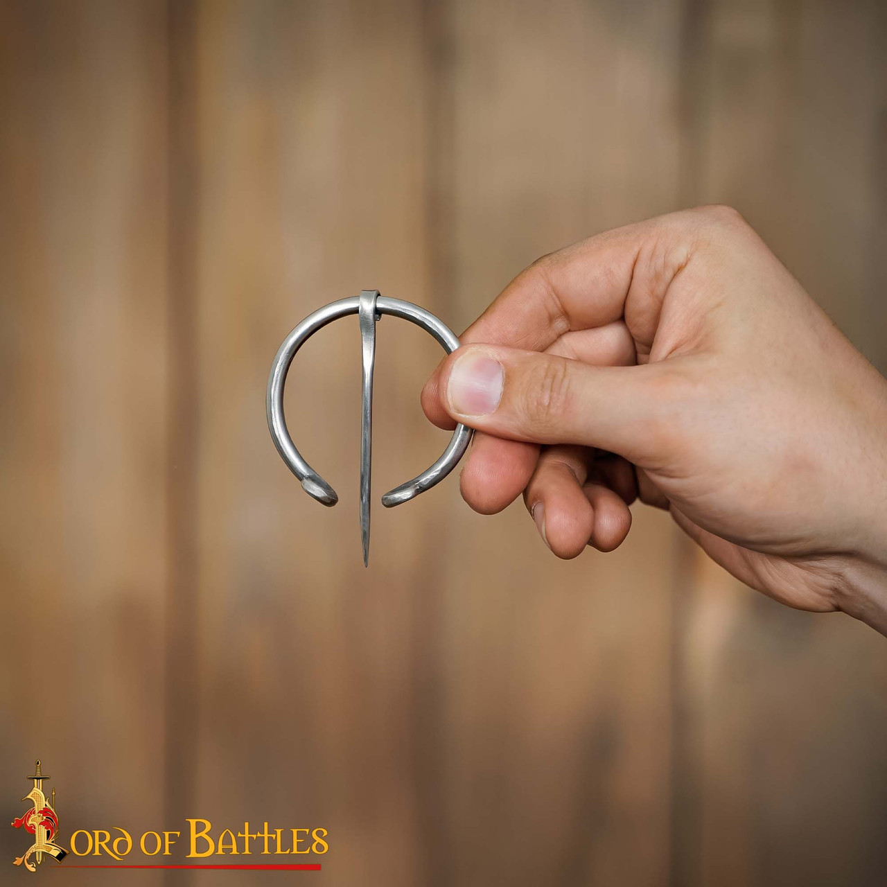 Medieval Viking Penannular Fibula Stainless Steel Cloak Pin