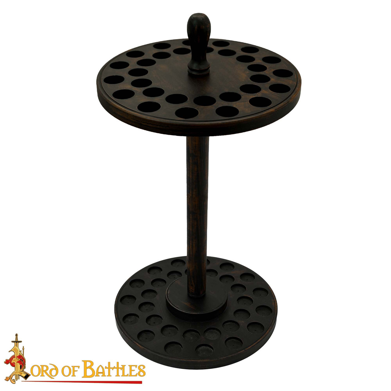 Walking Cane Display Stand Handcrafted from Genuine Hardwood