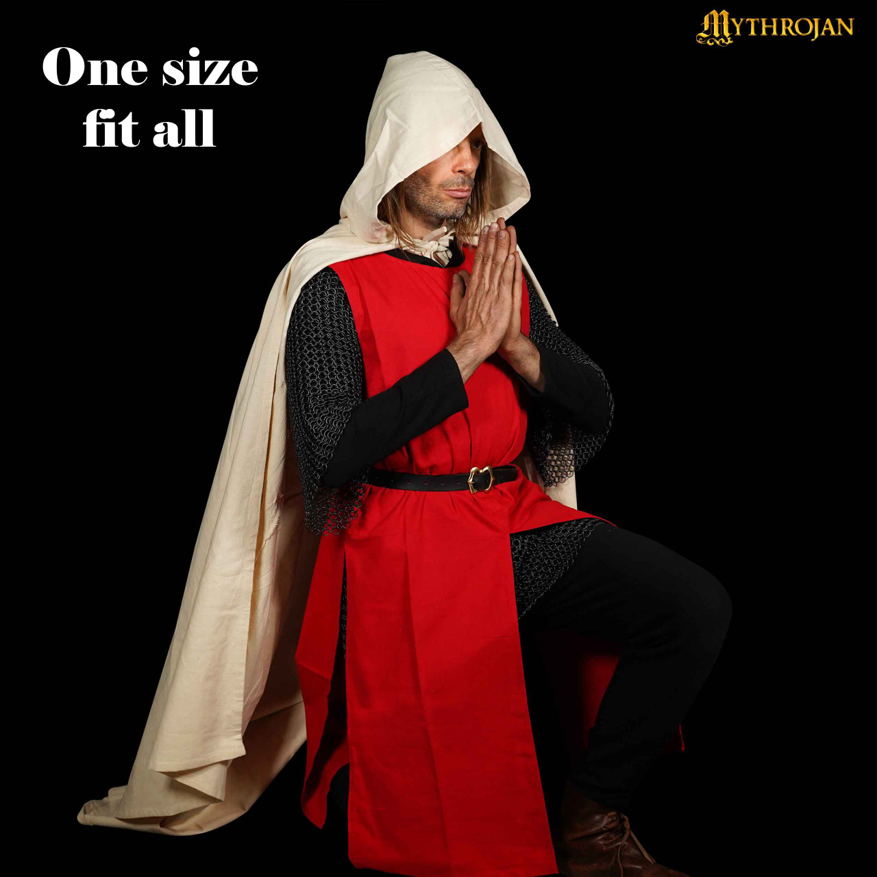 Mythrojan “Medieval Scout” Canvas Cape /Cloak 100% Cotton Medieval ...