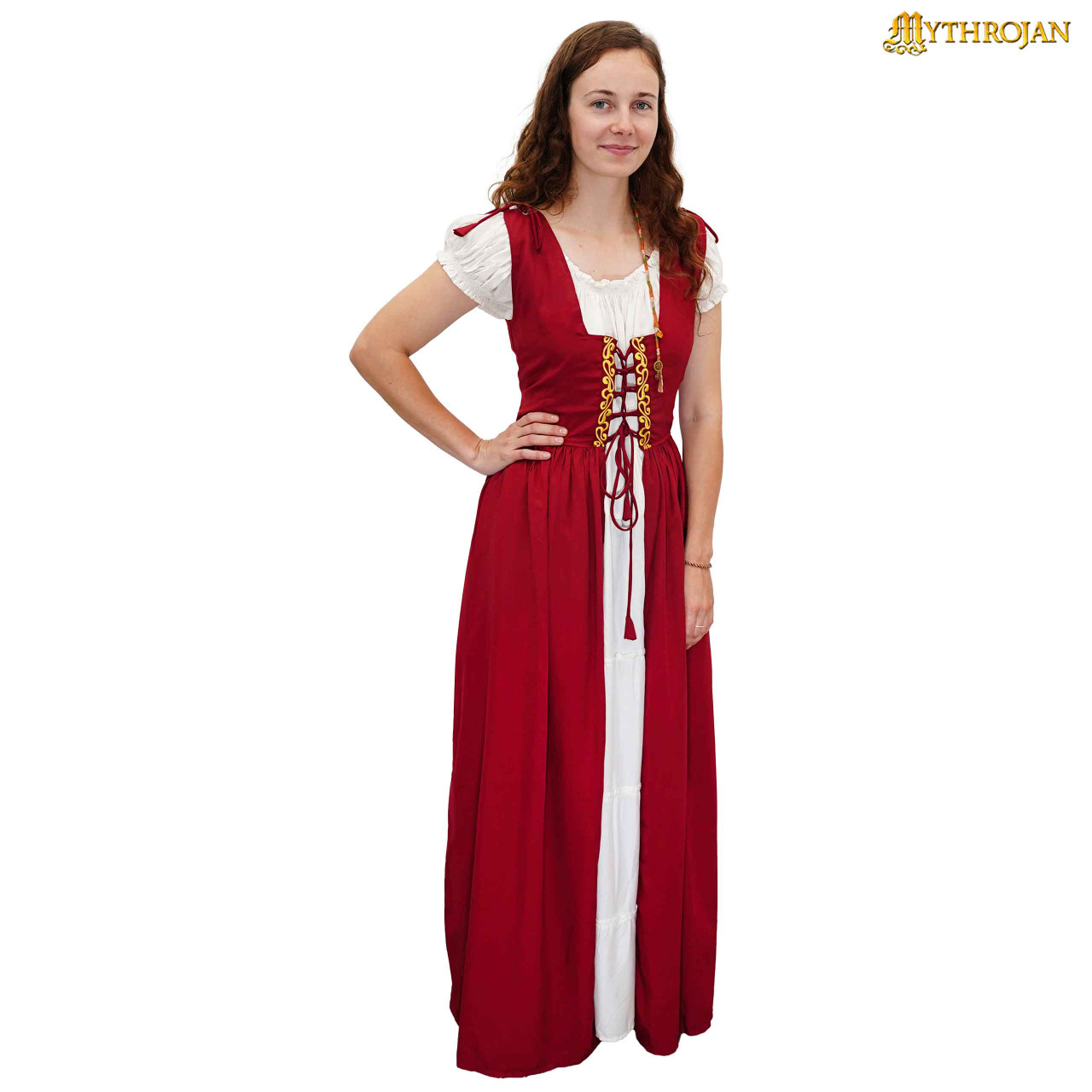 Mythrojan Traditional Irish Celtic Dress : Chemise and Over Dress ...