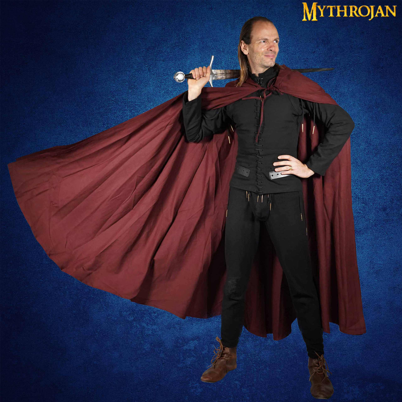 Mythrojan "Adventurer" CANVAS Cloak/Cape 100% cotton Medieval Viking ...