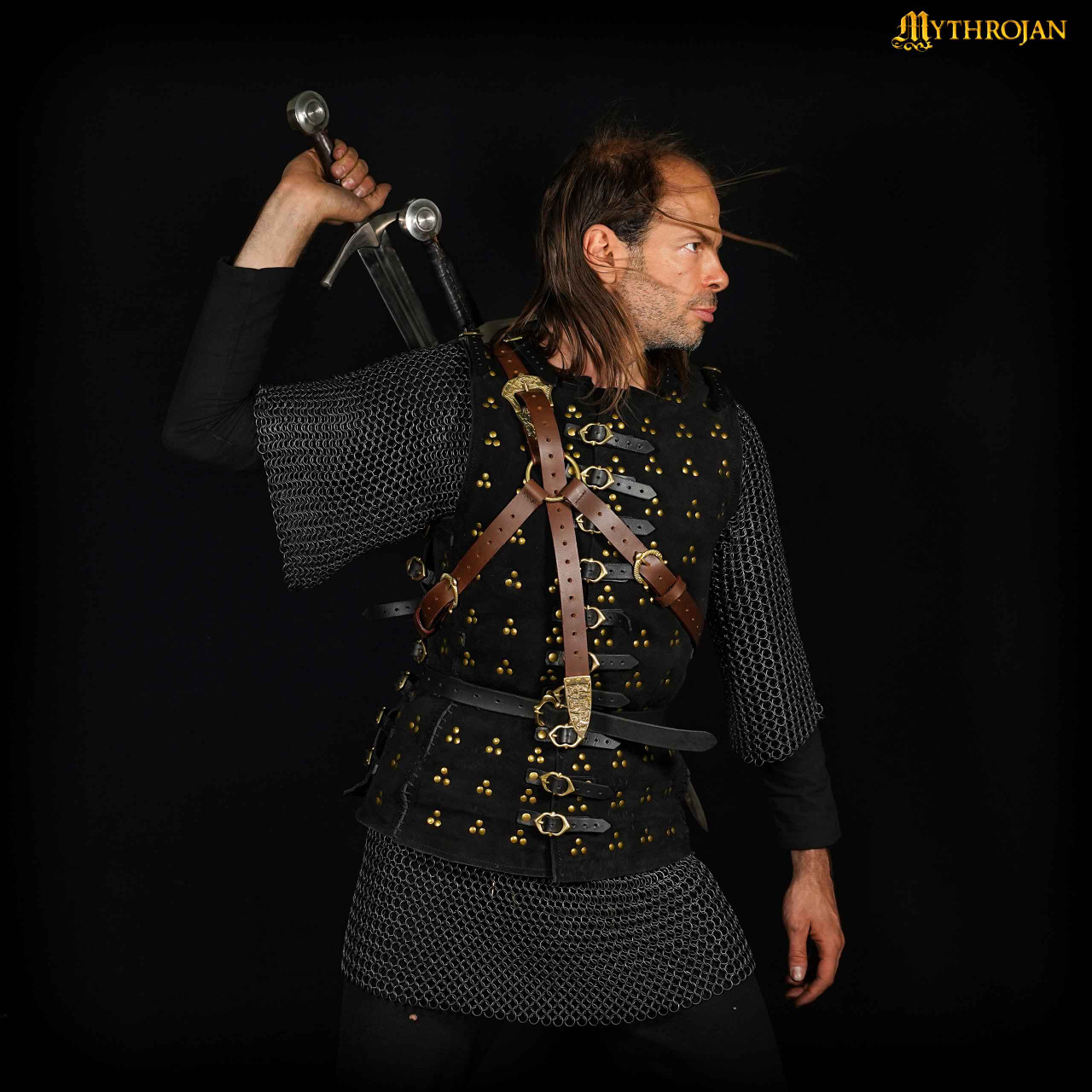 Mythrojan Geralt Back Scabbard, Ideal for LARP Cosplay and Medieval ...