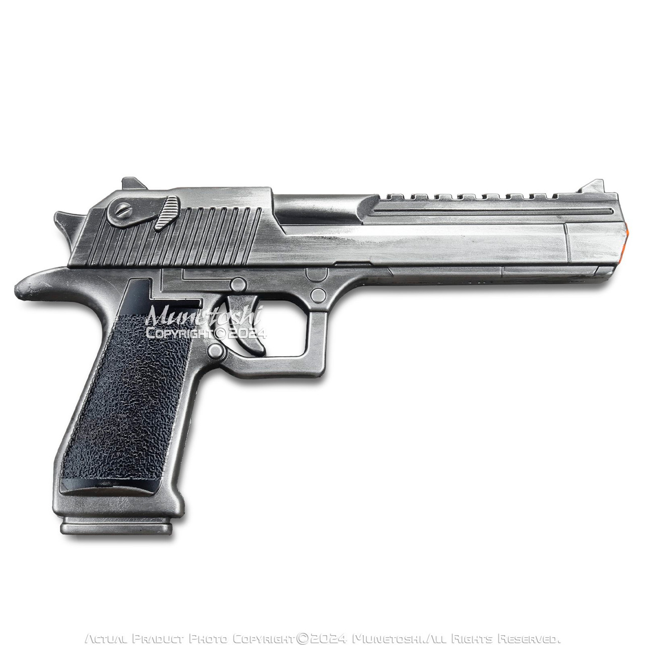 Munetoshi 12" Realistic Silver Desert Eagle Foam Gun Game Pistol ...