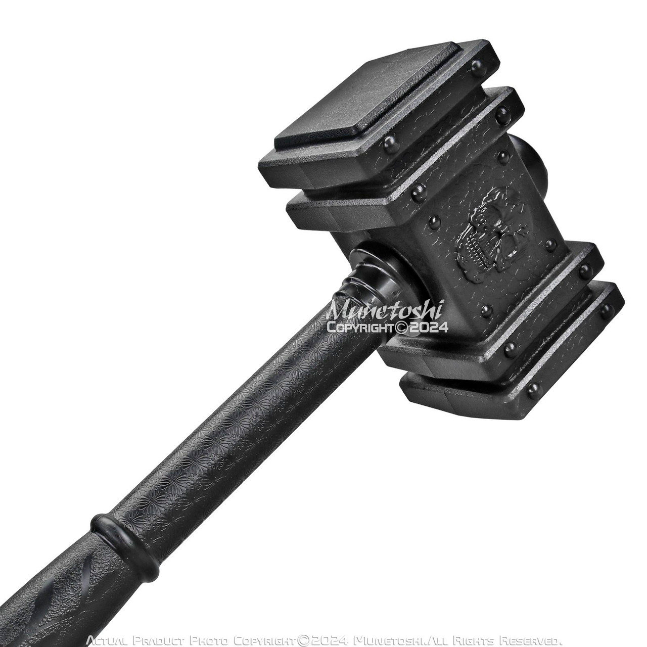 Munetoshi 21.5" Polypropylene Black Medieval Skull Sledgehammer Sturdy ...
