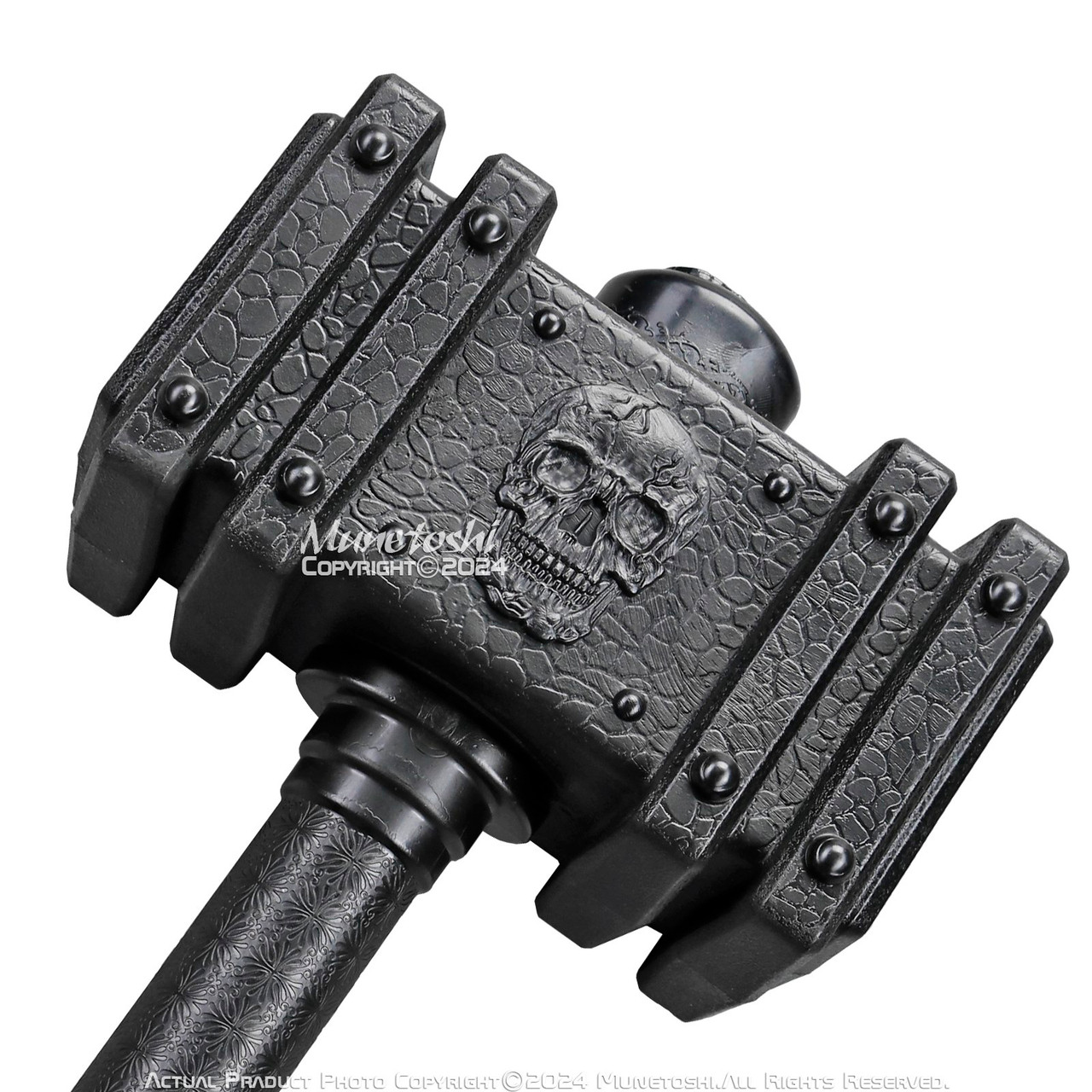 Munetoshi 21.5" Polypropylene Black Medieval Skull Sledgehammer Sturdy ...
