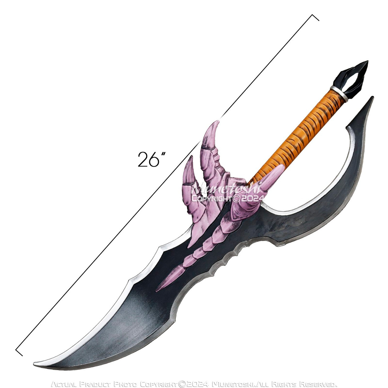 Munetoshi 26" Silver Kasaka Venom Fang Dagger Solo Foam Replica Anime ...