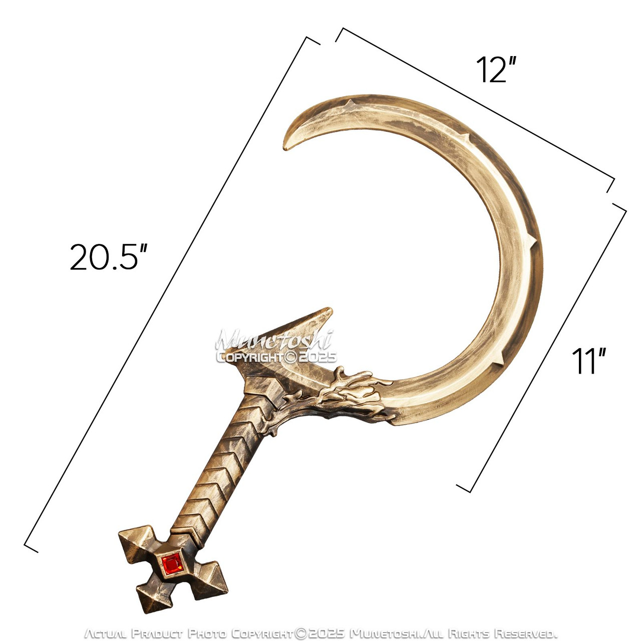 20" Ceremonial Sickle Prop Butcher Cosplay Hook Convention Diablo Video ...