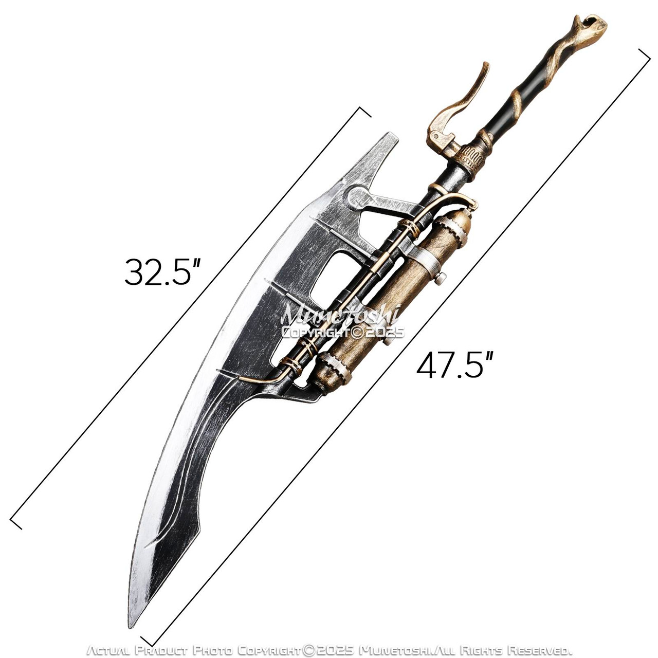 47" Foam Acidic Anime Menacing Sword Great Curved Lies Video Game ...