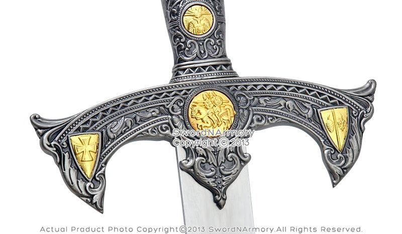 47" Long Full Size Medieval 12th Century Knights Templar Crusader Sword ...