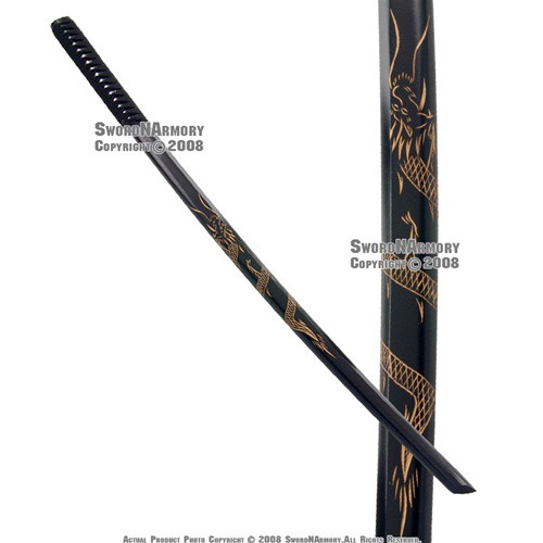 Set of 2 40" Dragon Datio Bokken Kendo Practice Sword - Sword N Armory