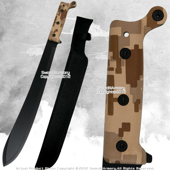 Full Tang Fixed Blade Jungle Machete Fantasy Zombie Hunting Sword Bolo ...