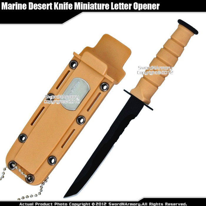 Small Marine Desert Knife Replica Letter Opener Mini Dagger Tanto ...