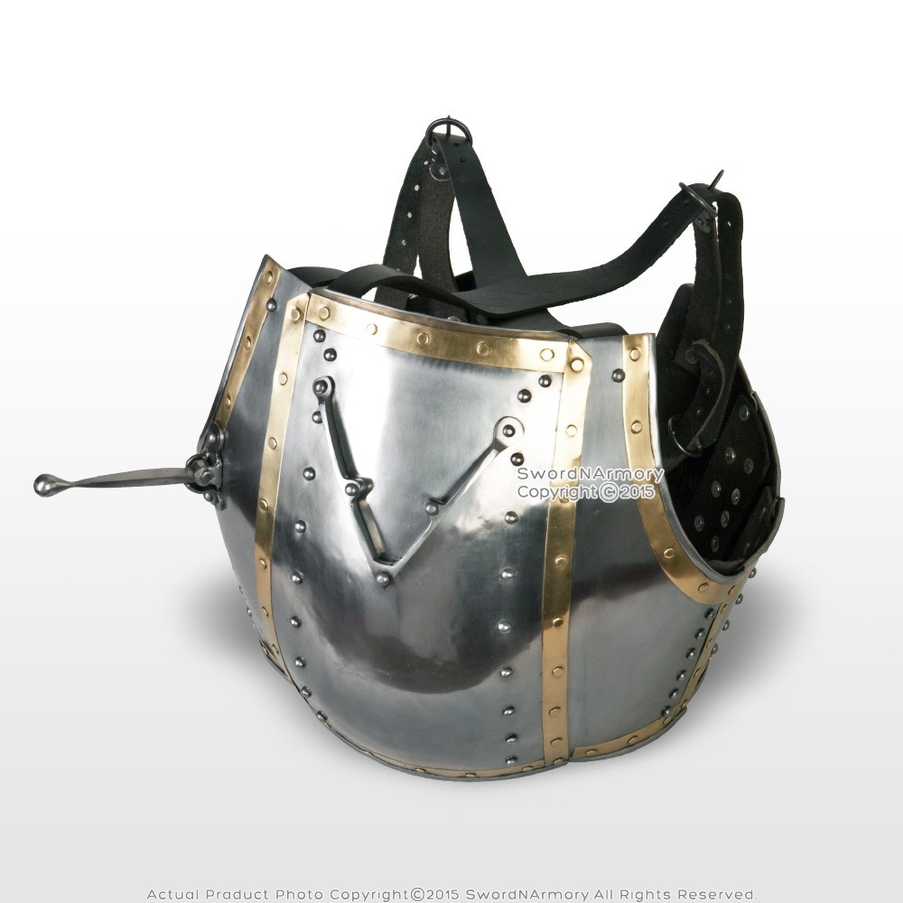 XL Size 14th Century 16G Steel Functional Medieval Churburg Breast ...