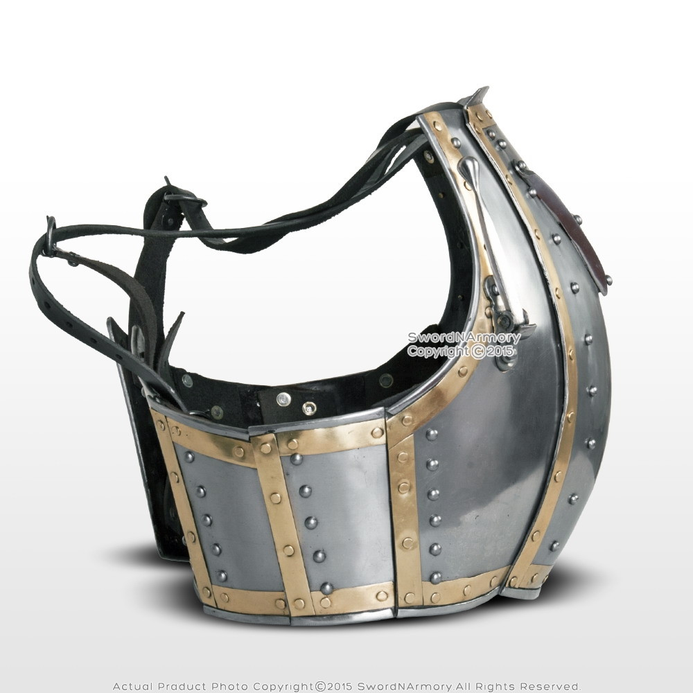 XL Size 14th Century 16G Steel Functional Medieval Churburg Breast ...