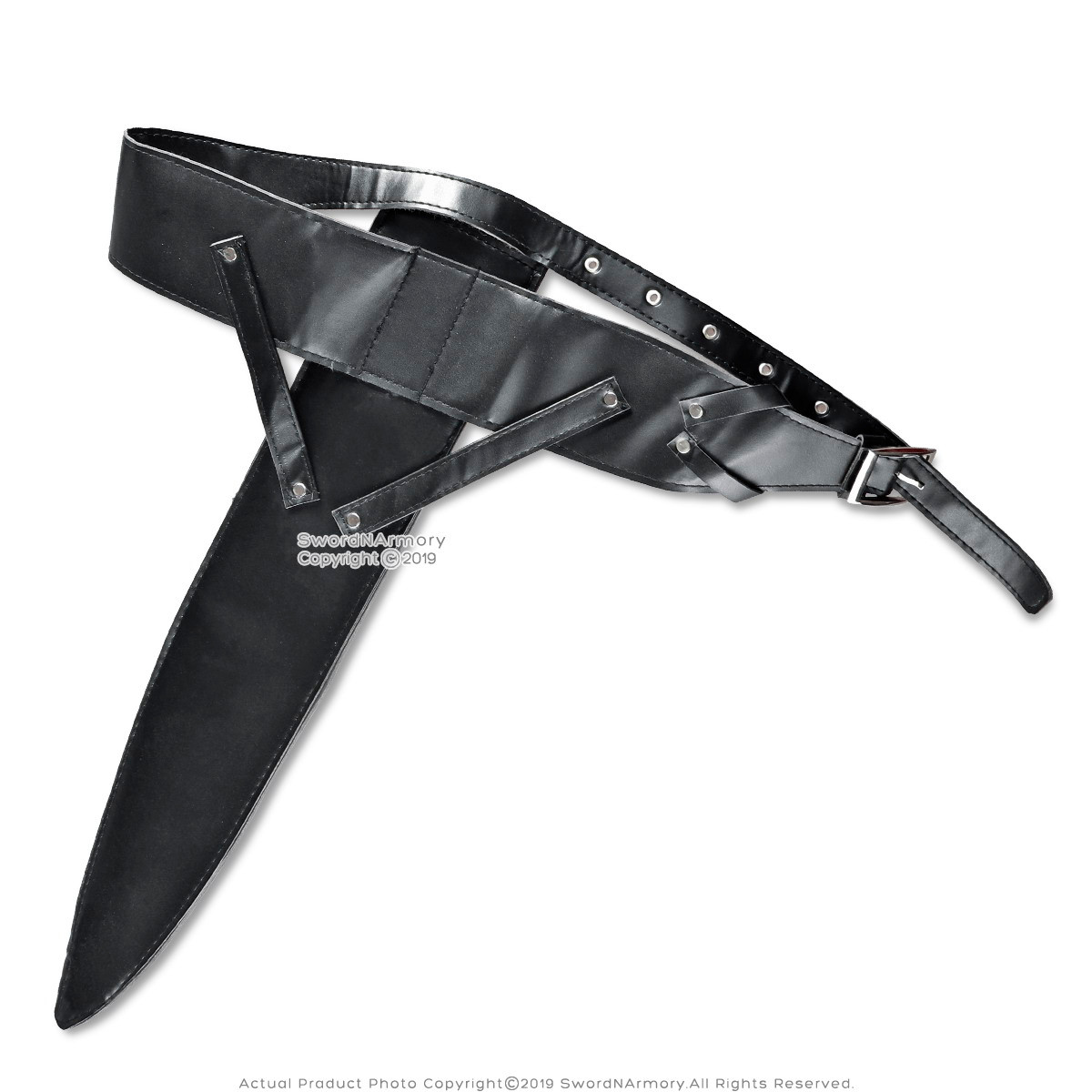 25" Fantasy Spartan King Sword with Faux Leather Wrap Handle and ...