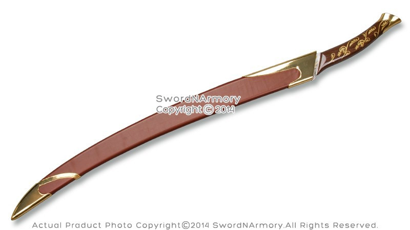 38" Hadhafang Fantasy Princess Sword Scimitar Engraving Blade with Scabbard