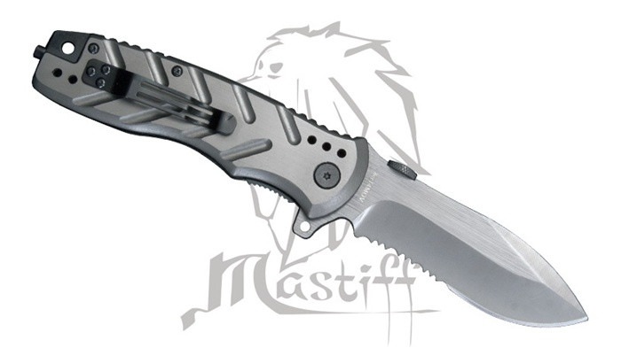 Mastiff Assisted Opening Tactical Pocket Folding Knife 8CR14MOV Steel Blade