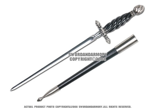 16" Renaissance Dirk Dagger Knife w/ Sheath