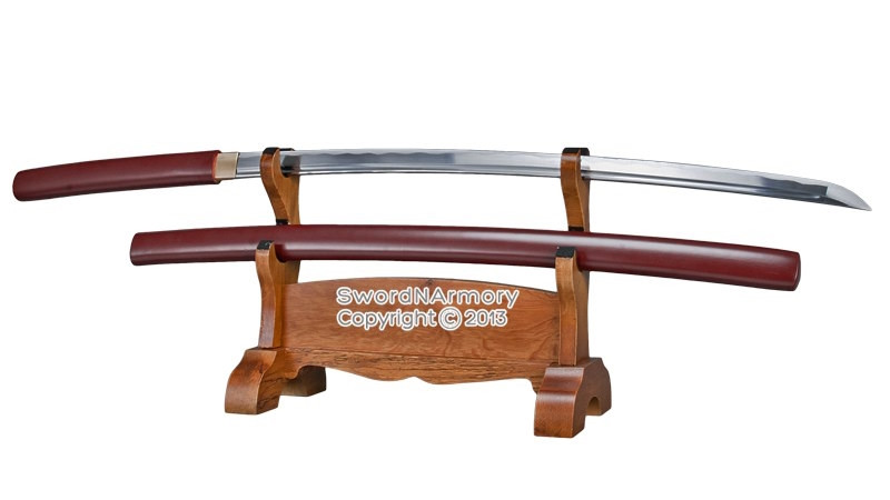Onikiri Red Shirasaya Samurai Katana Sword 1045 Steel Carbon Steel ...