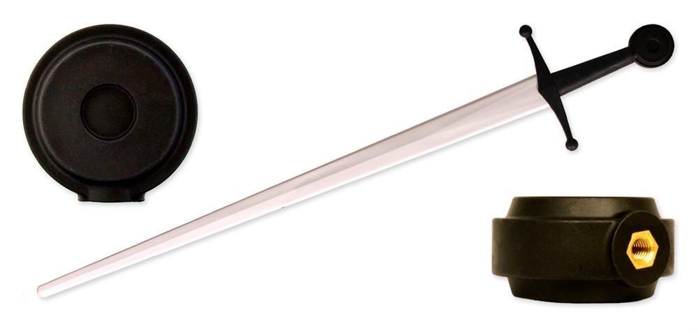 Synthetic Wheel Pommel Black by Red Dragon Armoury