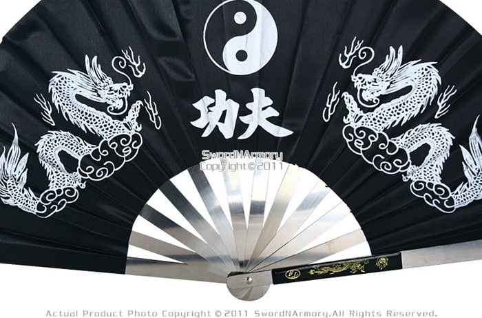 Martial Art Tai Chi Kung Fu Fighting Fan Steel