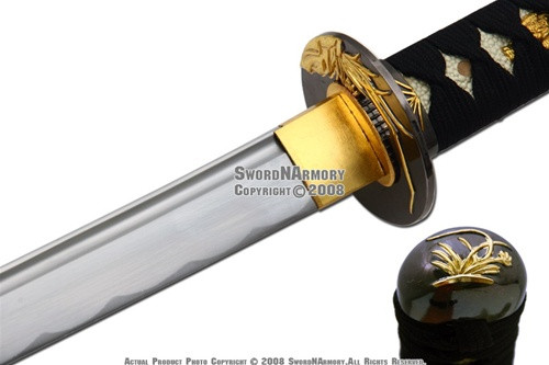 Musha Brand Handmade Full Tang Orchid Katana Samurai Sword Sharp Blade