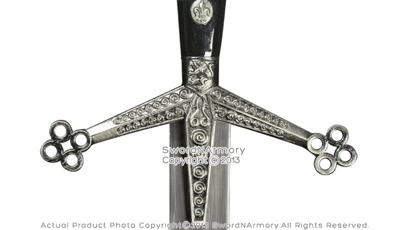43" Medieval Knight Scottish Claymore Arming Sword w/ Scabbard False ...