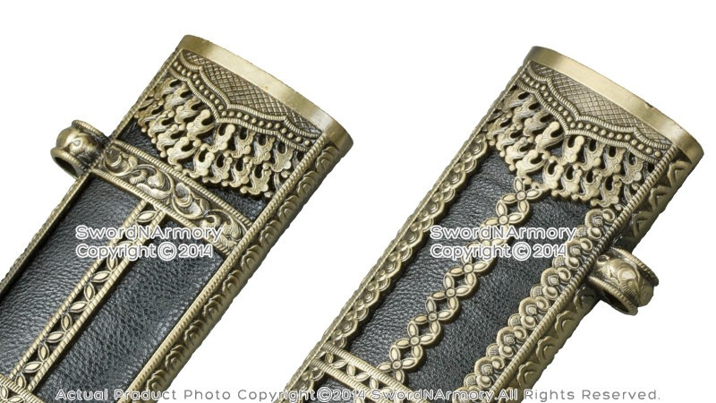 Qing Dynasty Qian Long Dragon Sword Handmade Chinese Emperor Jian Sharp ...