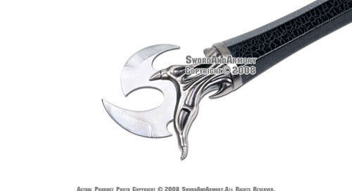 Alien Warrior Fantasy Battle Axe Hatchet with Dagger & Display Plaque New