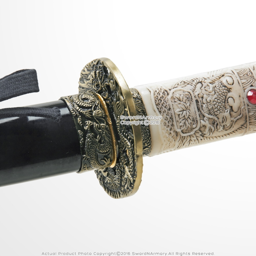 Open Mouth Dragon Highland Sword 1045 Sharp Blade Connor MacLeod Katana ...