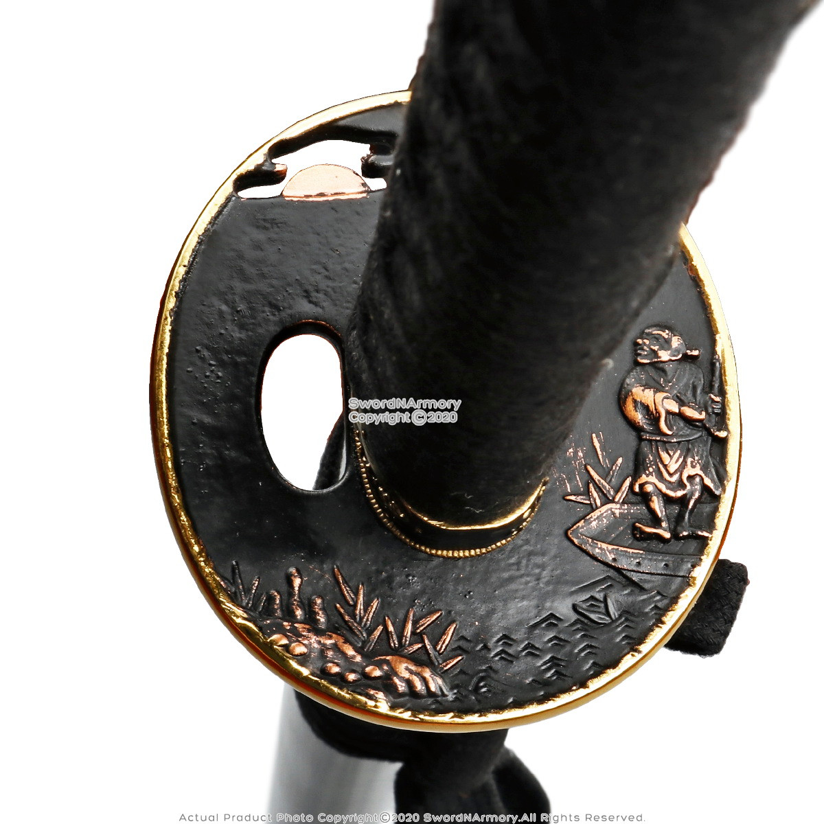 Musashi Handmade Samurai Sword Kata 1060 Differential Harden Steel ...
