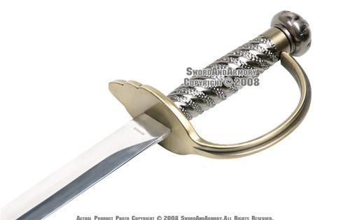 28" Pirates of Caribbean Cutlass Sword Bow Guard Saber Movie Replica ...