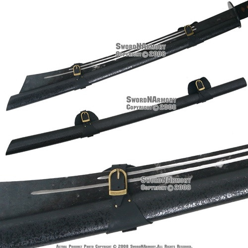 Handmade Blackened Carbon Steel Pudao DaDao Japanese Style Pole Arm