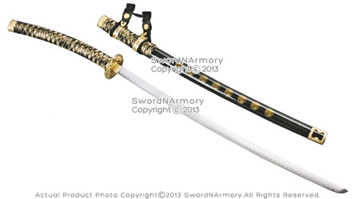 Japanese Style Ceremonial Samurai Sword Jin Tachi Katana Dragon Tsuba ...