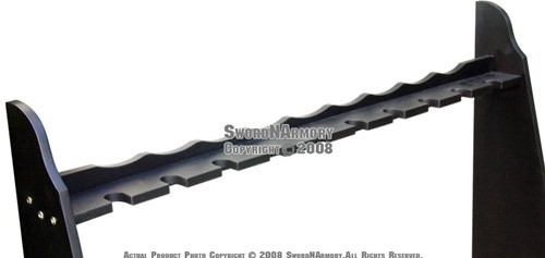 Vertical Shogun Sword Upright Stand Heavy Duty Holds 10