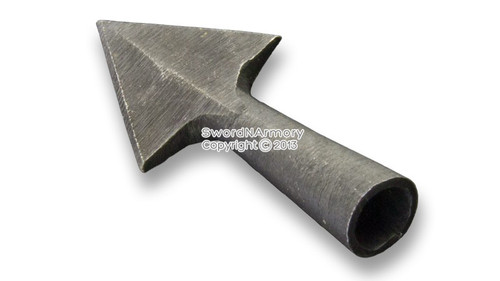 Medieval Triangle Point Steel Arrowhead