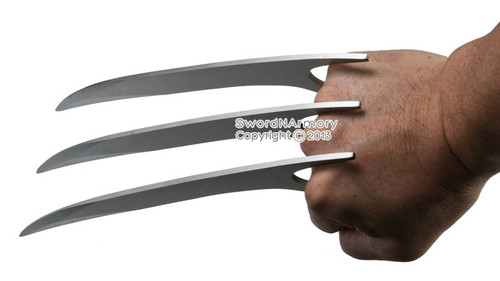 Set of 2 11" Wolf Tiger Hand Claw Fantasy Dagger 440 Stainless Steel Blade