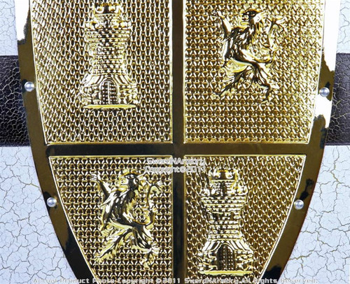 Medieval El Cid Shield Knight Armor Steel With Cross New