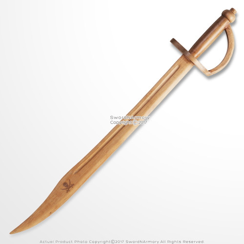 Wooden Caribbean Pirate Sword Cutlass Play Prop - Sword N Armory