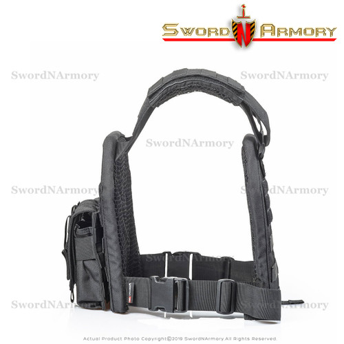 Yakeda Tactical Molle Paintball Airsoft Vest Adjustable Combat Training ...