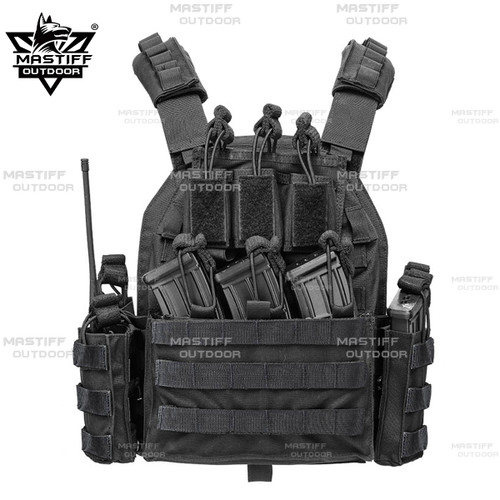 1000D Nylon Tactical Molle Airsoft Vest Paintball Combat Soft Vest Tan ...