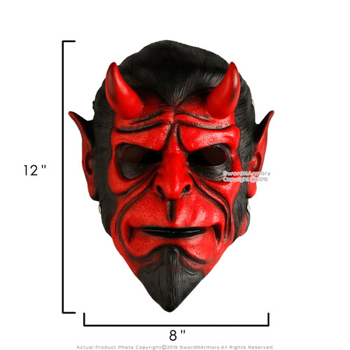 Halloween Resin Hellboy Mask Adult Costume Party Props Realistic Movie ...
