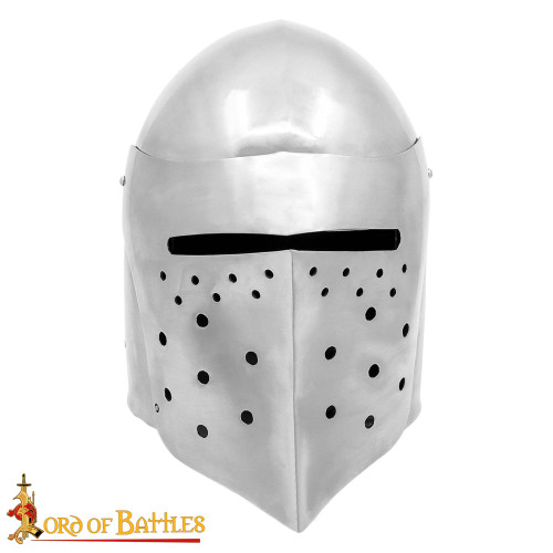 14th century Knight Bascinet Fully Functional BATTLE READY Steel Helmet ...