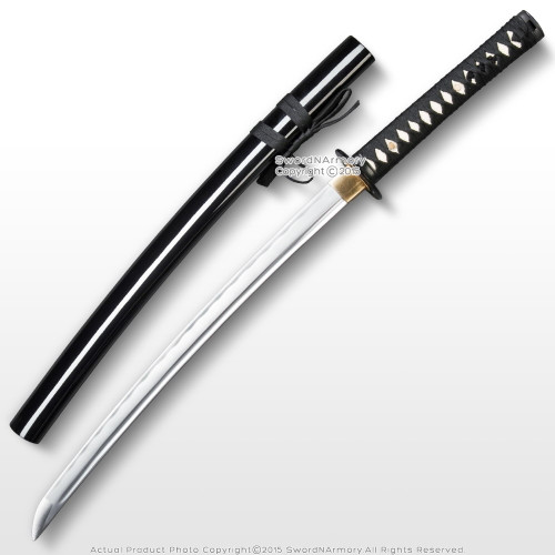 Musashi Tsuba Handmade Wakizashi Samurai Sword Shoto Medium Size Katana ...