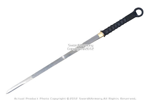 Munetoshi Handmade 1060 Folded Steel Chinese Korean Sword Ring Pommel ...