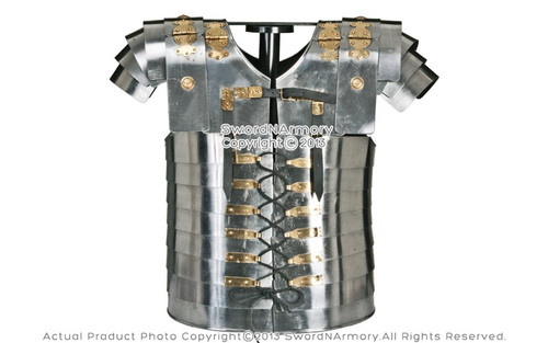 Lorica Segmentata Roman Legionare Armor with 20G Steel Leather Strap ...