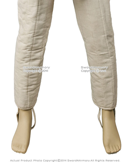 Medieval Gambeson Leg Armour Cotton Padded Leggings Protector SCA WMA ...