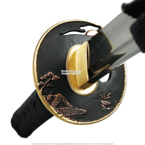Musashi Handmade Samurai Sword Kata 1060 Differential Harden Steel ...
